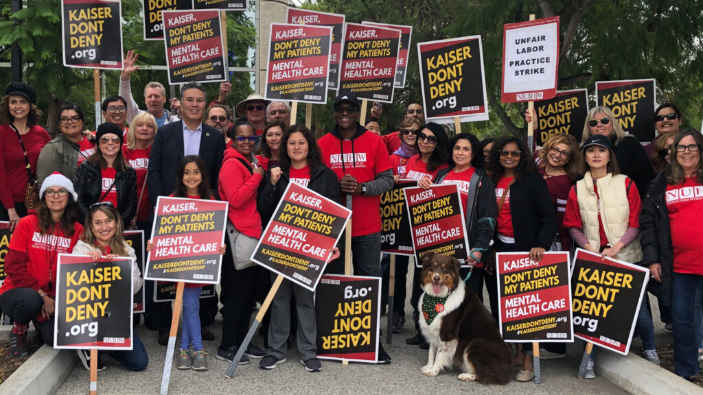With Kaiser Mental Health Strike approaching, workers call on state ...