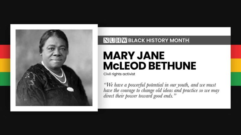 Mary Jane McLeod Bethune – NUHW